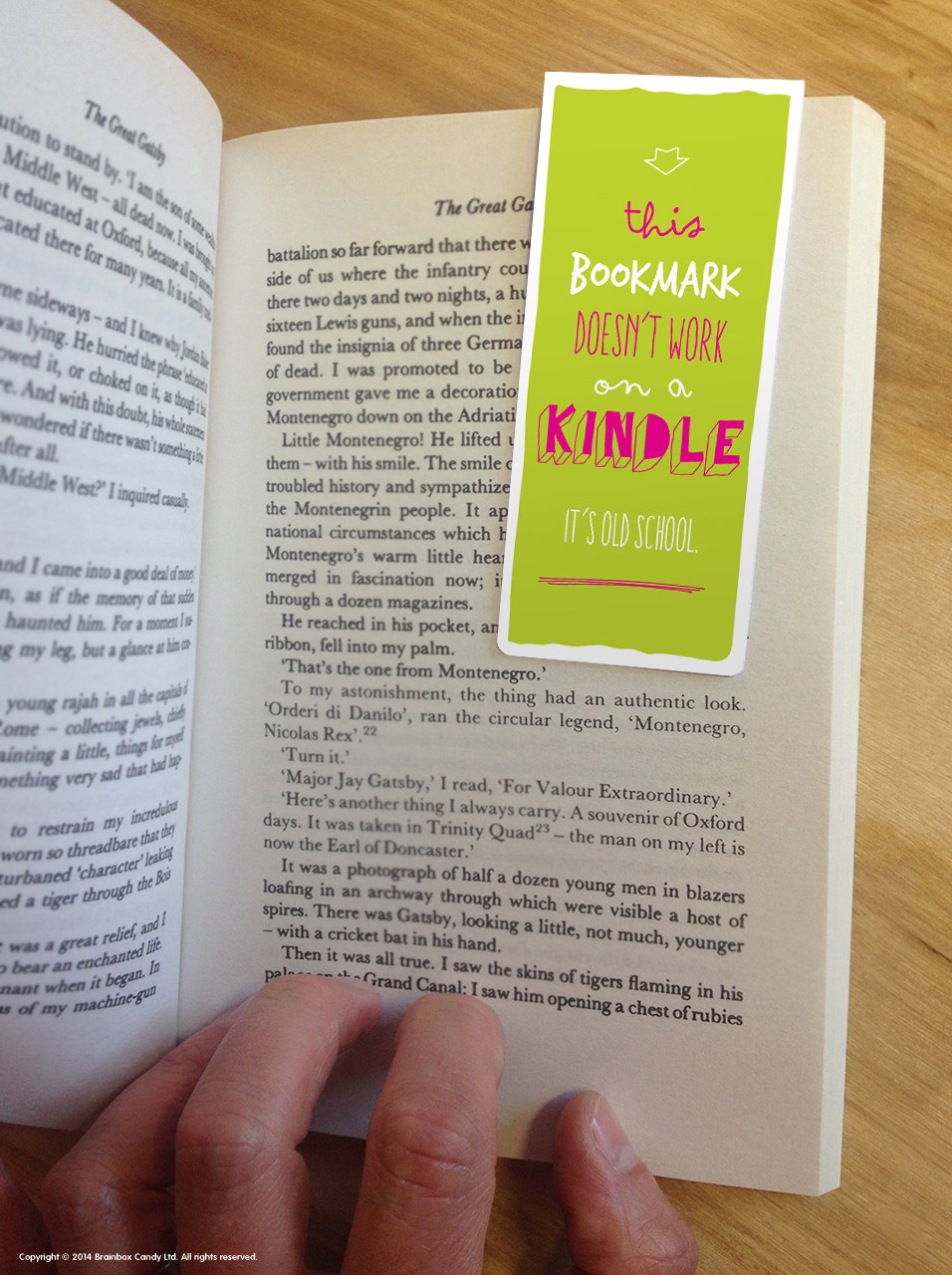 Funny Magnetic Bookmark Old School Kindle By Brainbox Candy ...