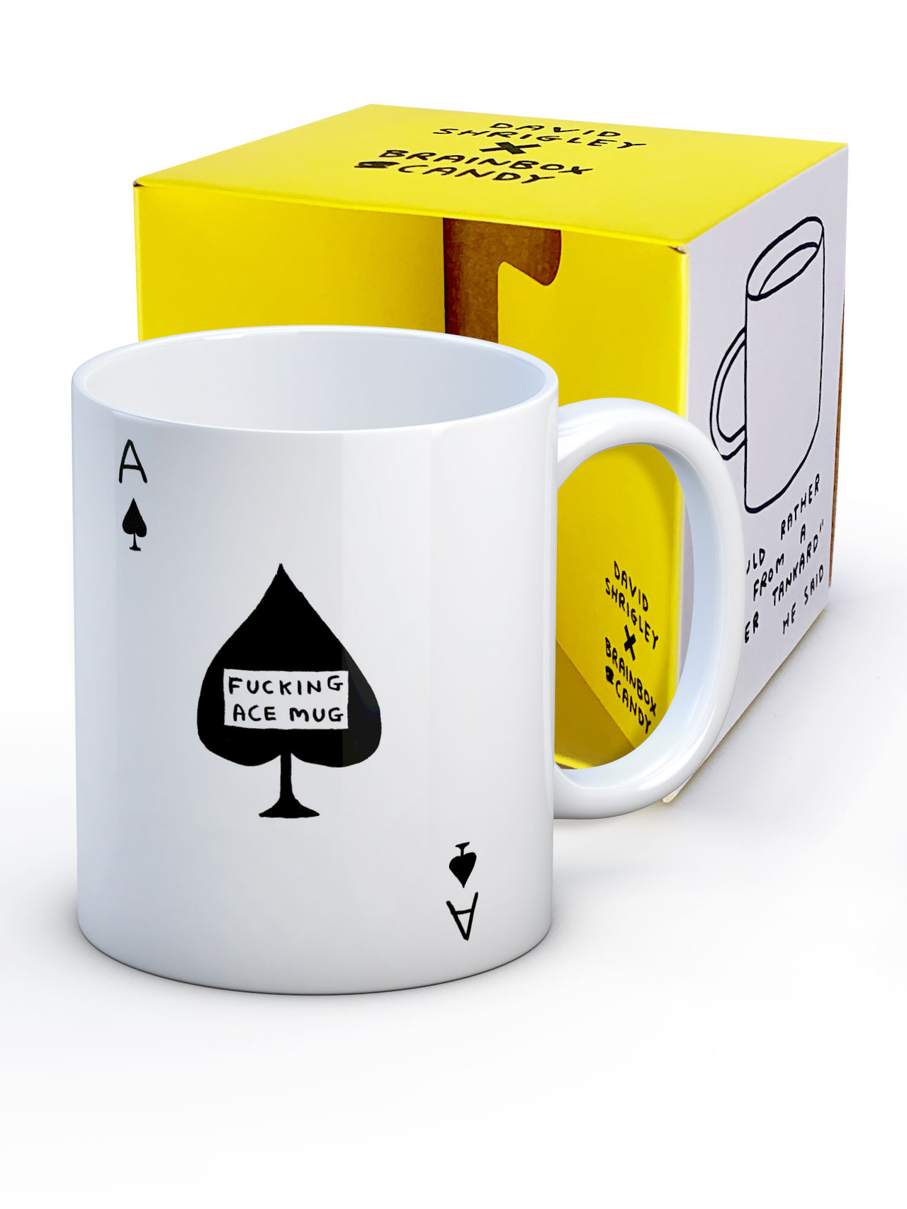 Rude Boxed Mug Effing Ace By David Shrigley | brainboxcandy.com