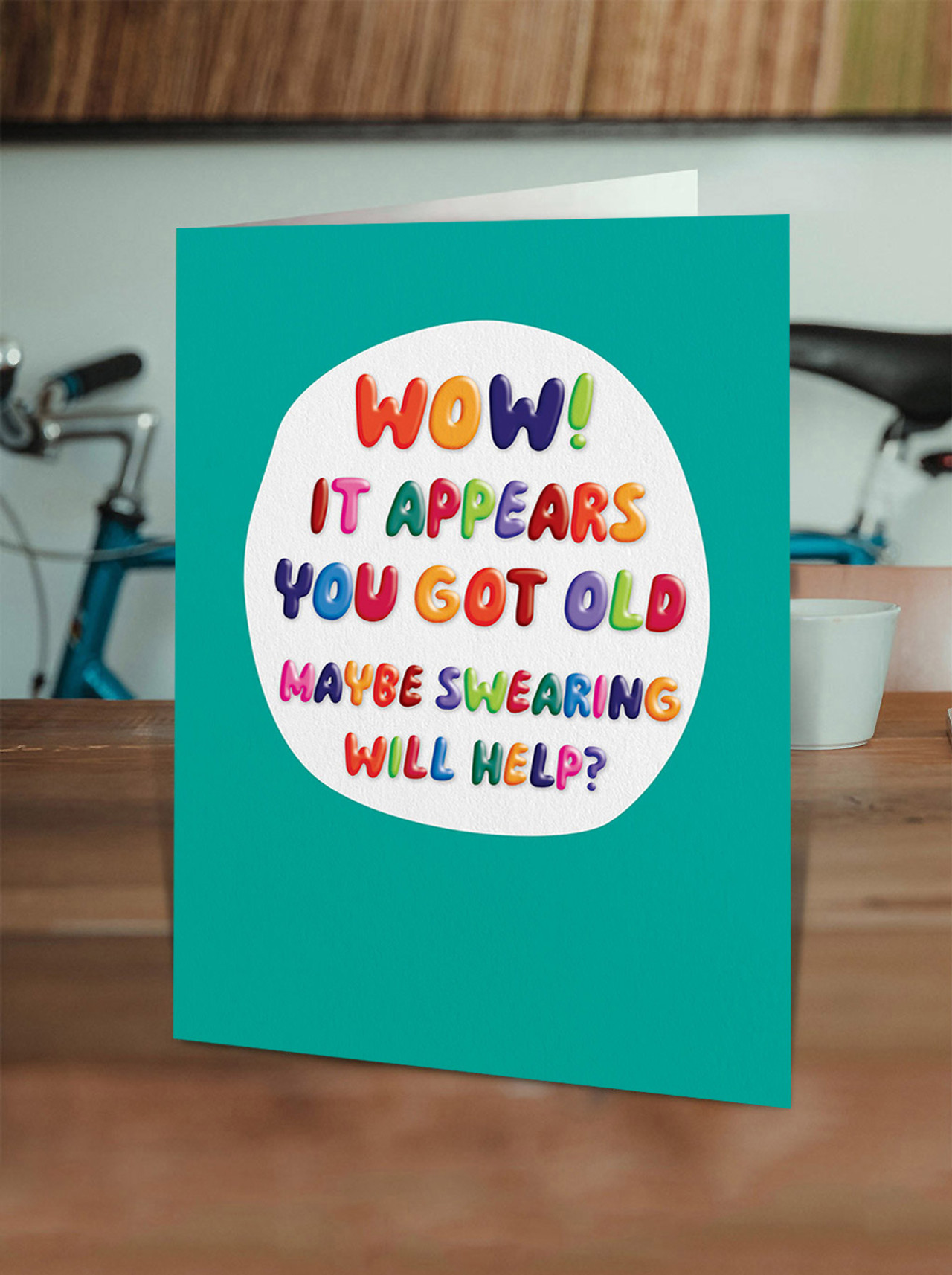 Funny Getting Old Embossed Birthday Card By Brainbox Candy
