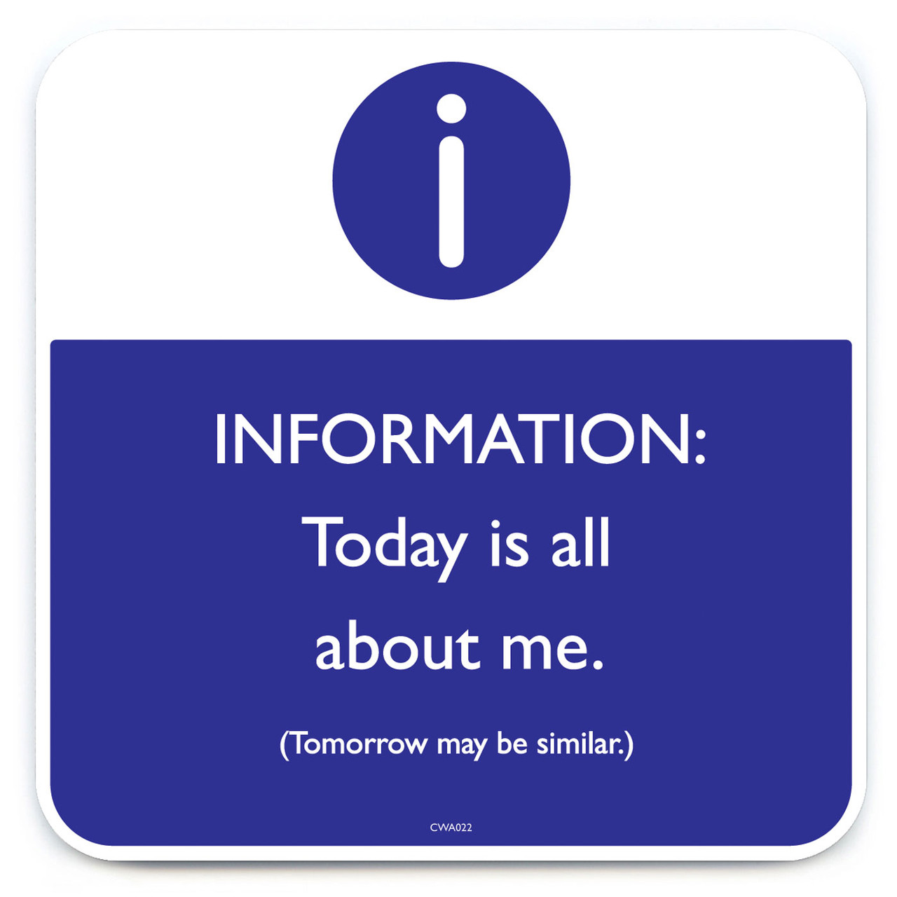 Funny Coaster - Today Is All About Me By Brainbox Candy | brainboxcandy.com