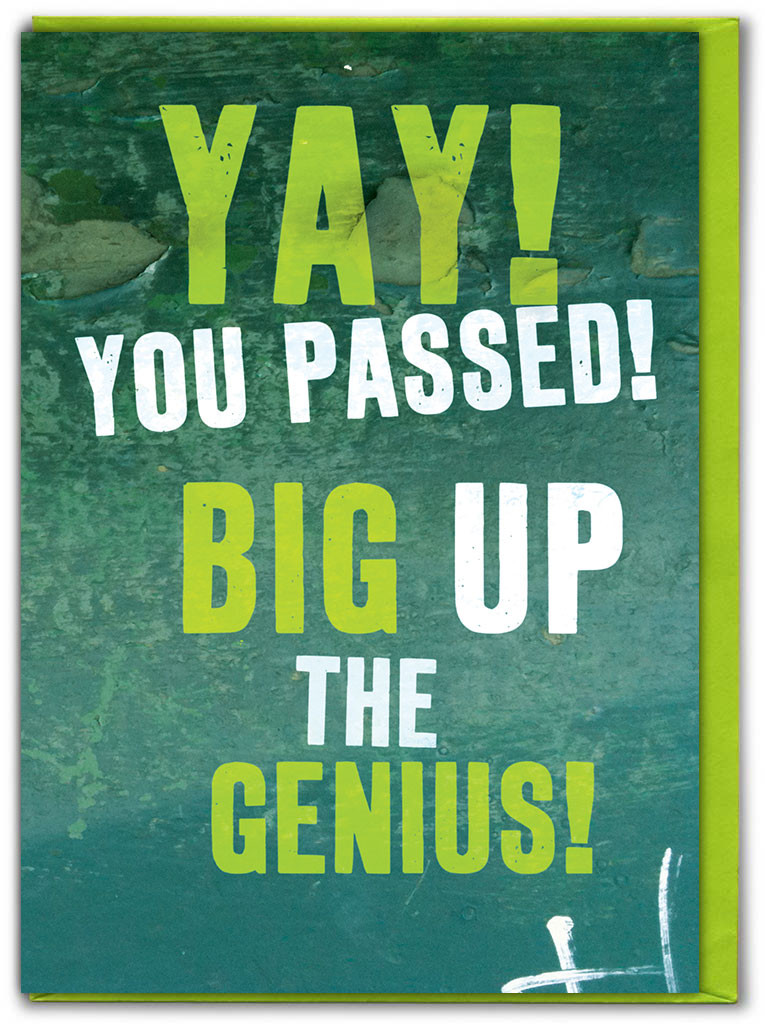 Funny Congratulations Card - Big Up Graduate Genius Graduation By ...