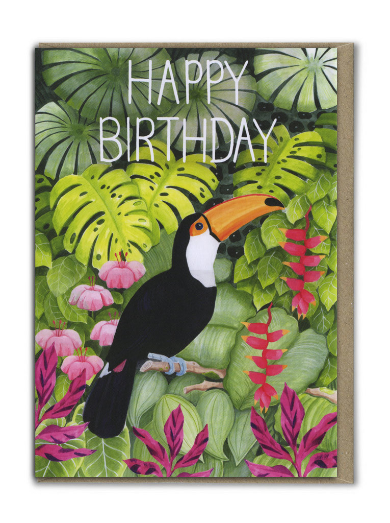 Funny Birthday Card Happy Toucan By Earlybird | brainboxcandy.com