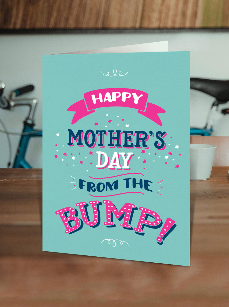 Funny Mothers Day Card From The Bump Xx By Brainbox Candy