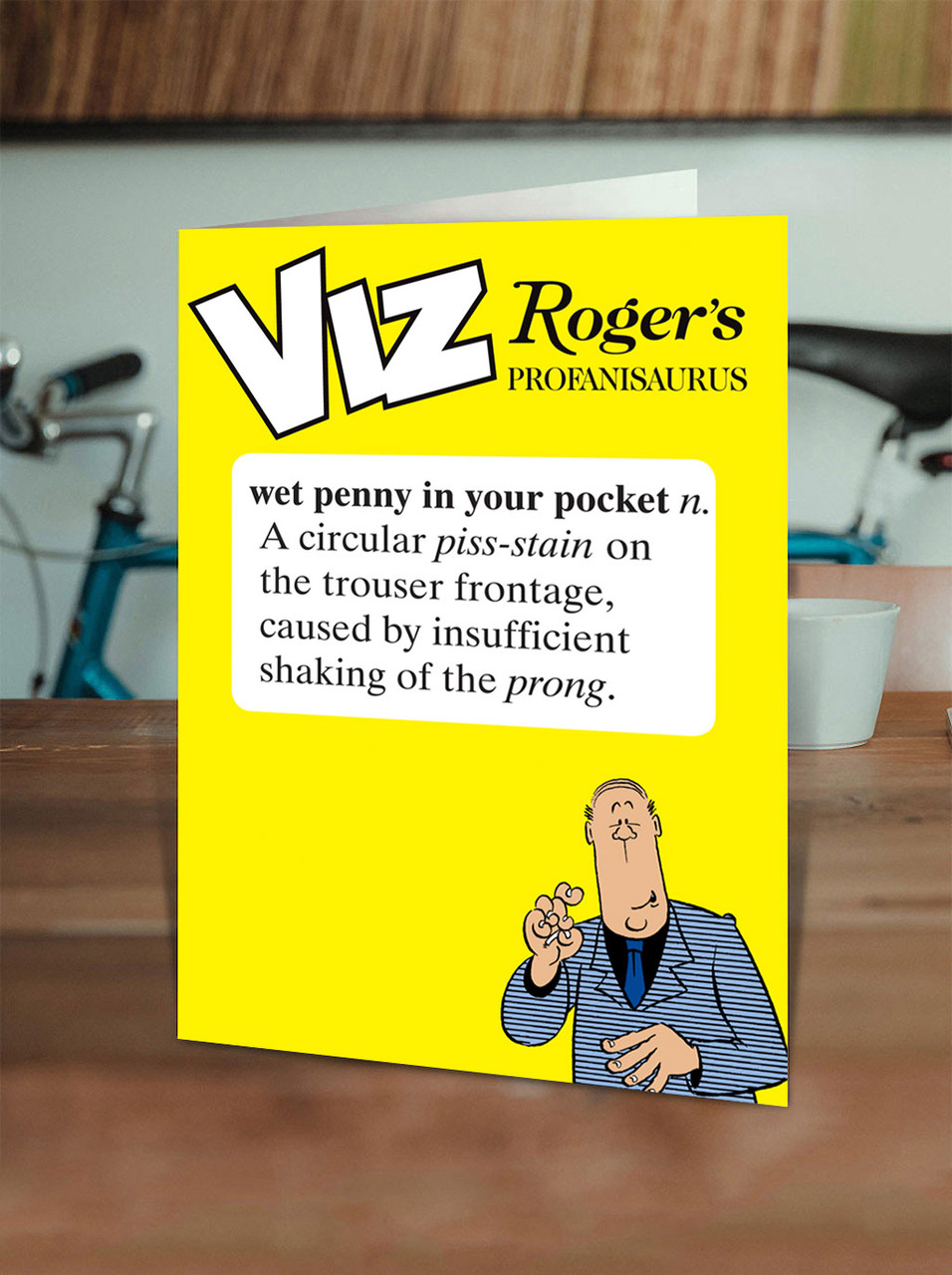 Wet Penny Viz Roger's Profanisaurus Funny Birthday Card | Brainbox Candy