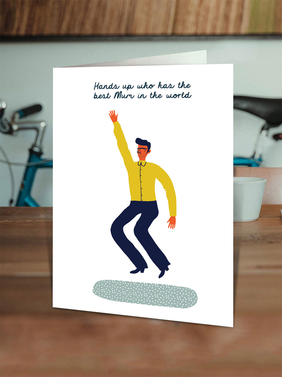 Funny Mothers Day Card Best Mum In The World Son By Brainbox Candy