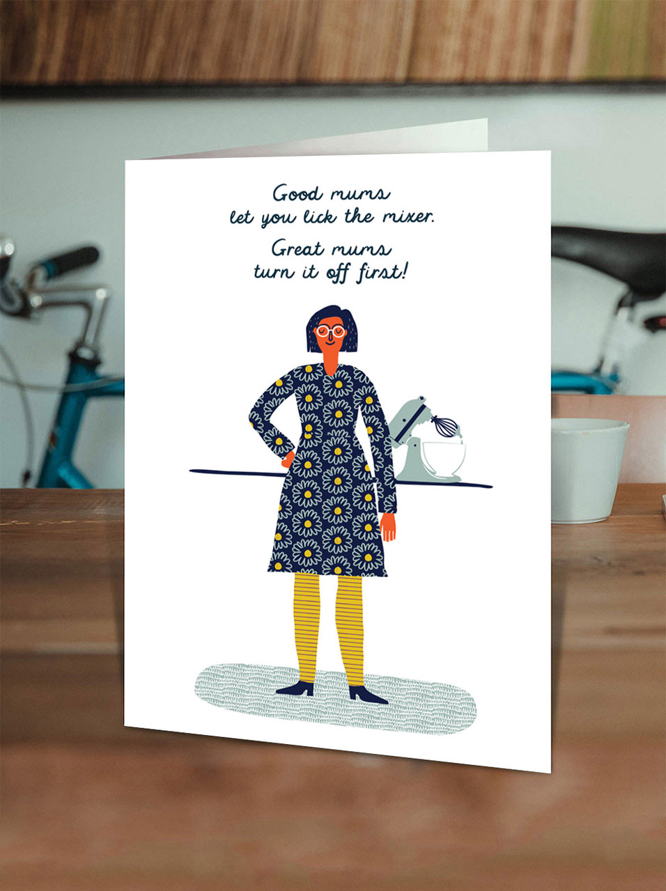 Funny Mothers Day Card Lick The Mixer By Brainbox Candy