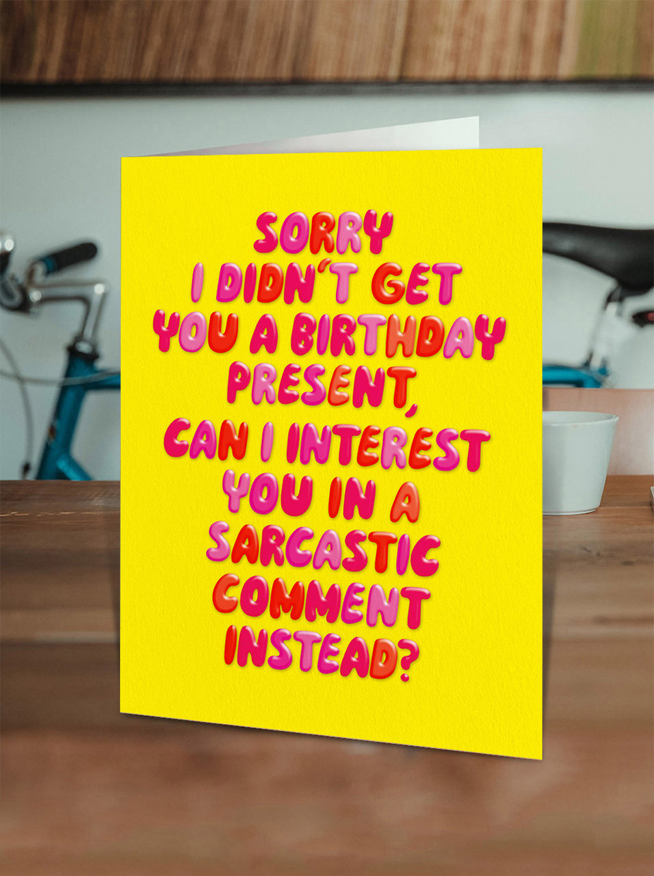 Funny Sarcastic Comment Embossed Birthday Card By Brainbox Candy ...