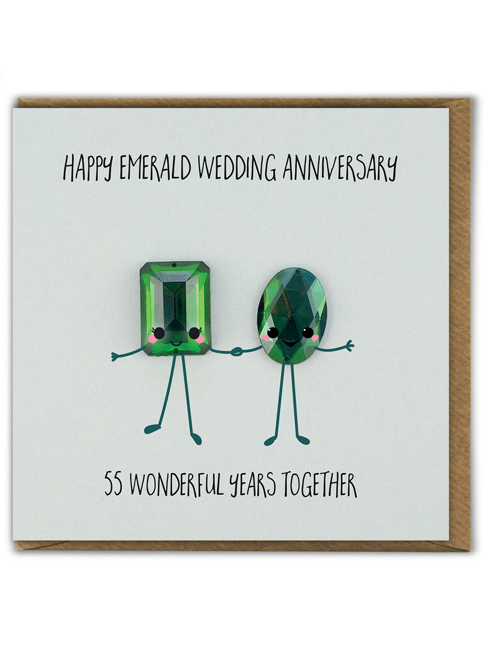 Funny Emerald Wedding Anniversary Card By Bold and Bright ...