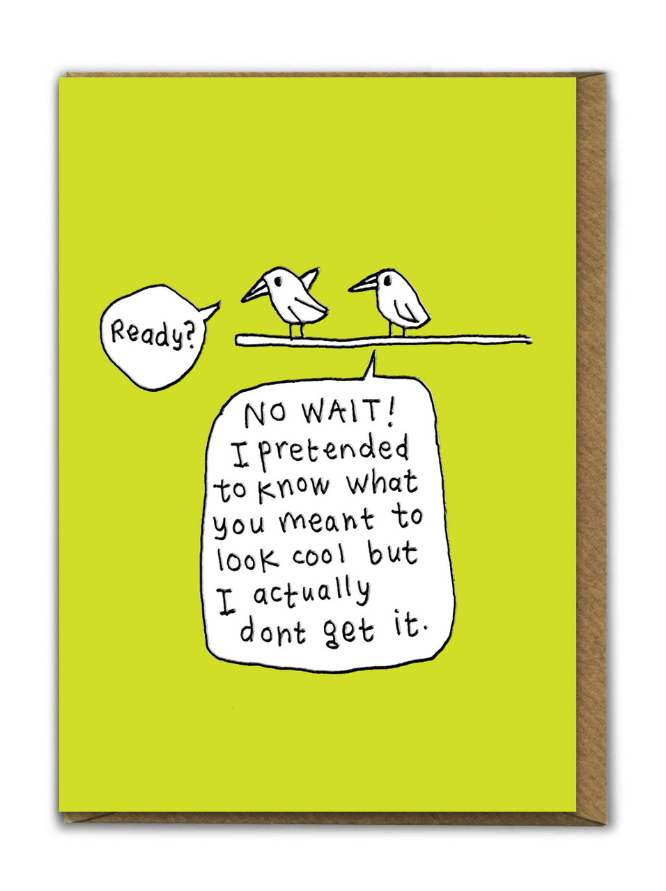 Funny Embossed Birthday Card Ready By Hazel Bee