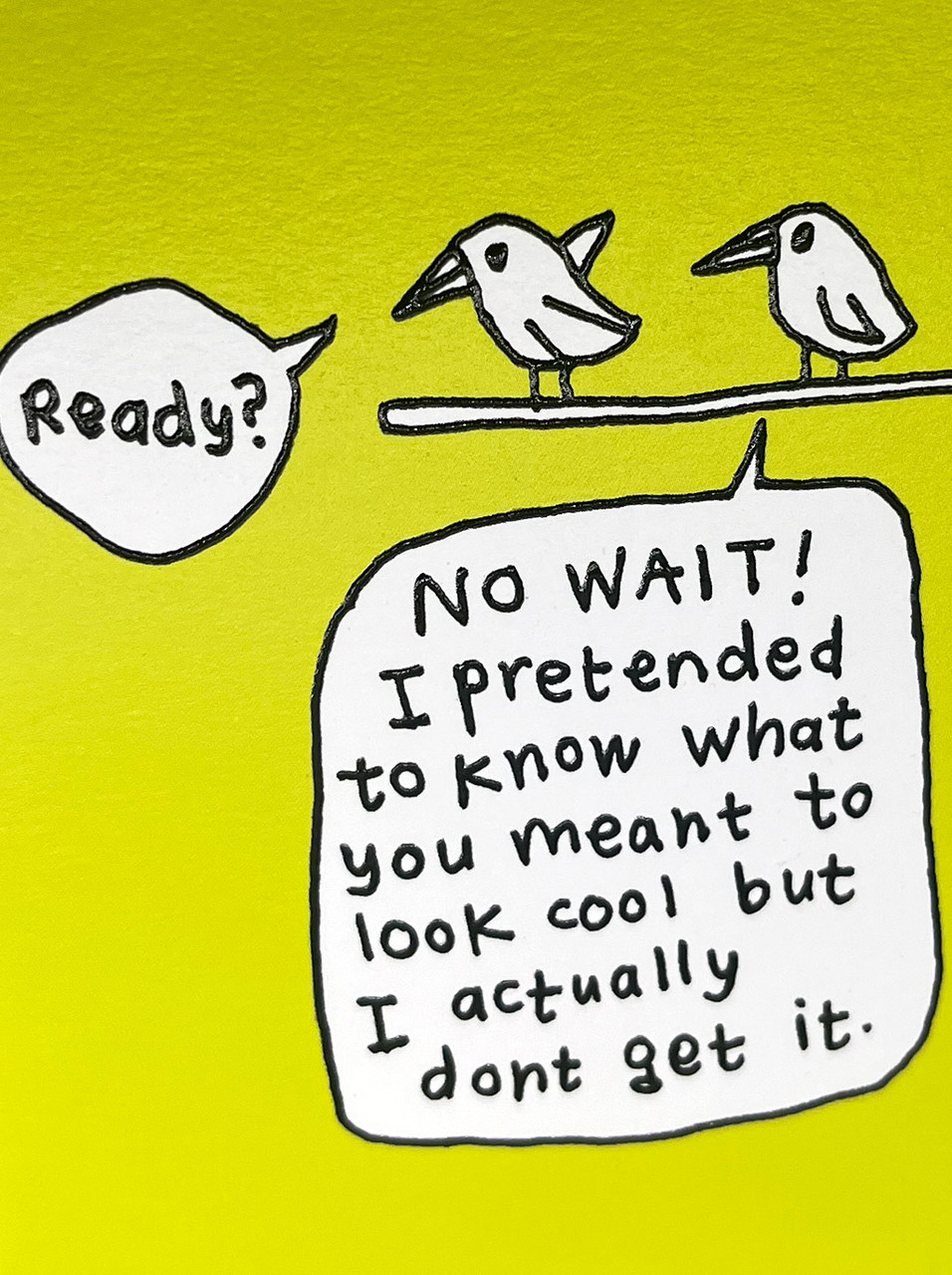 Funny (Embossed) Birthday Card - Ready? By Hazel Bee|brainboxcandy.com