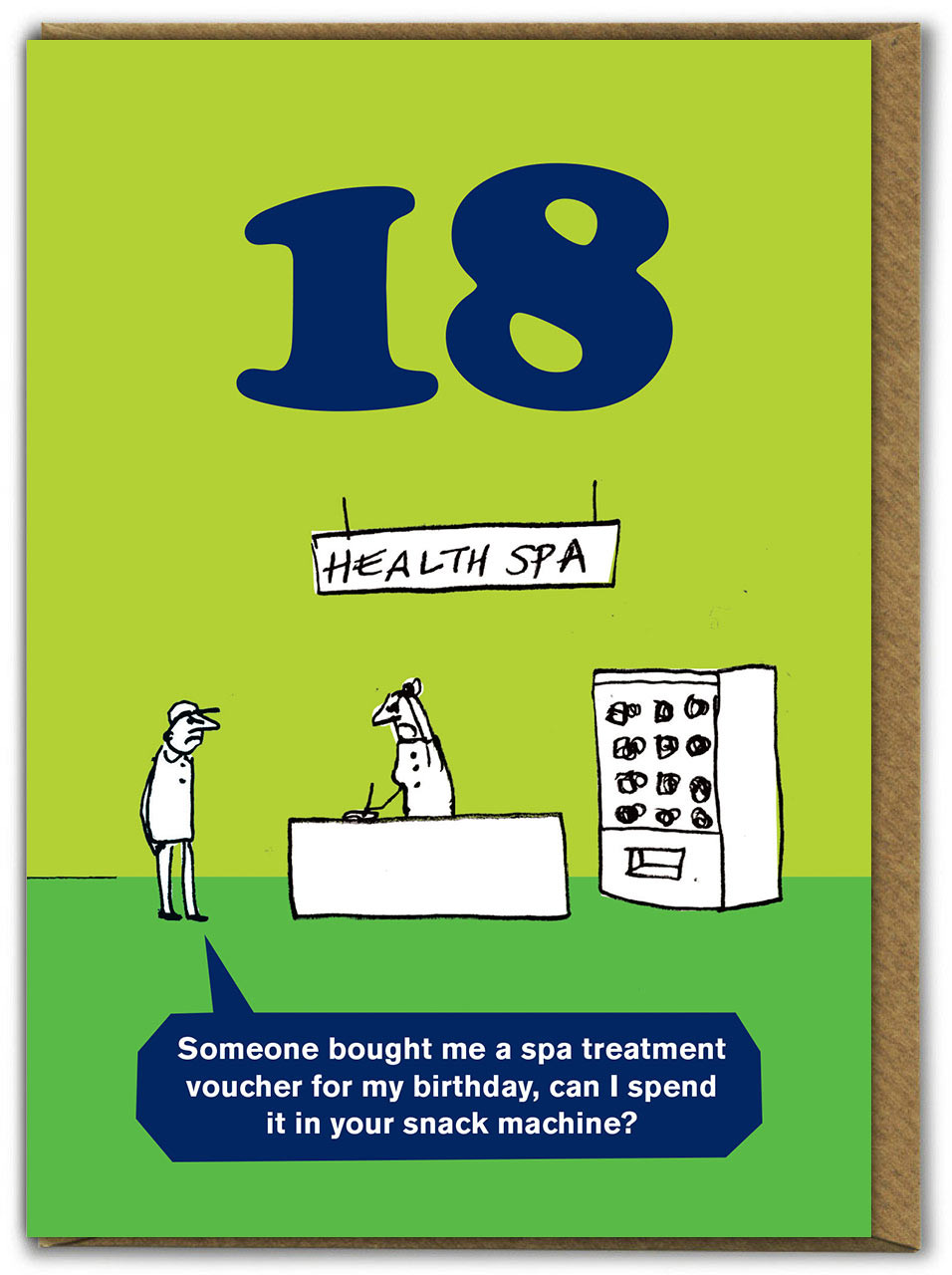 Funny 18th Birthday Card - Age 18 Spa Voucher By Modern Toss ...