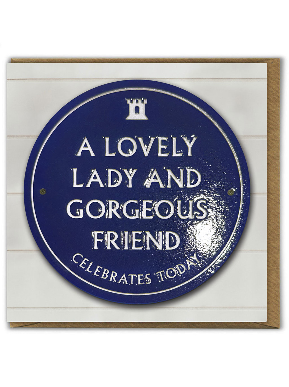 Funny (Embossed) Birthday Card - Lovely Lady By Brainbox Candy ...