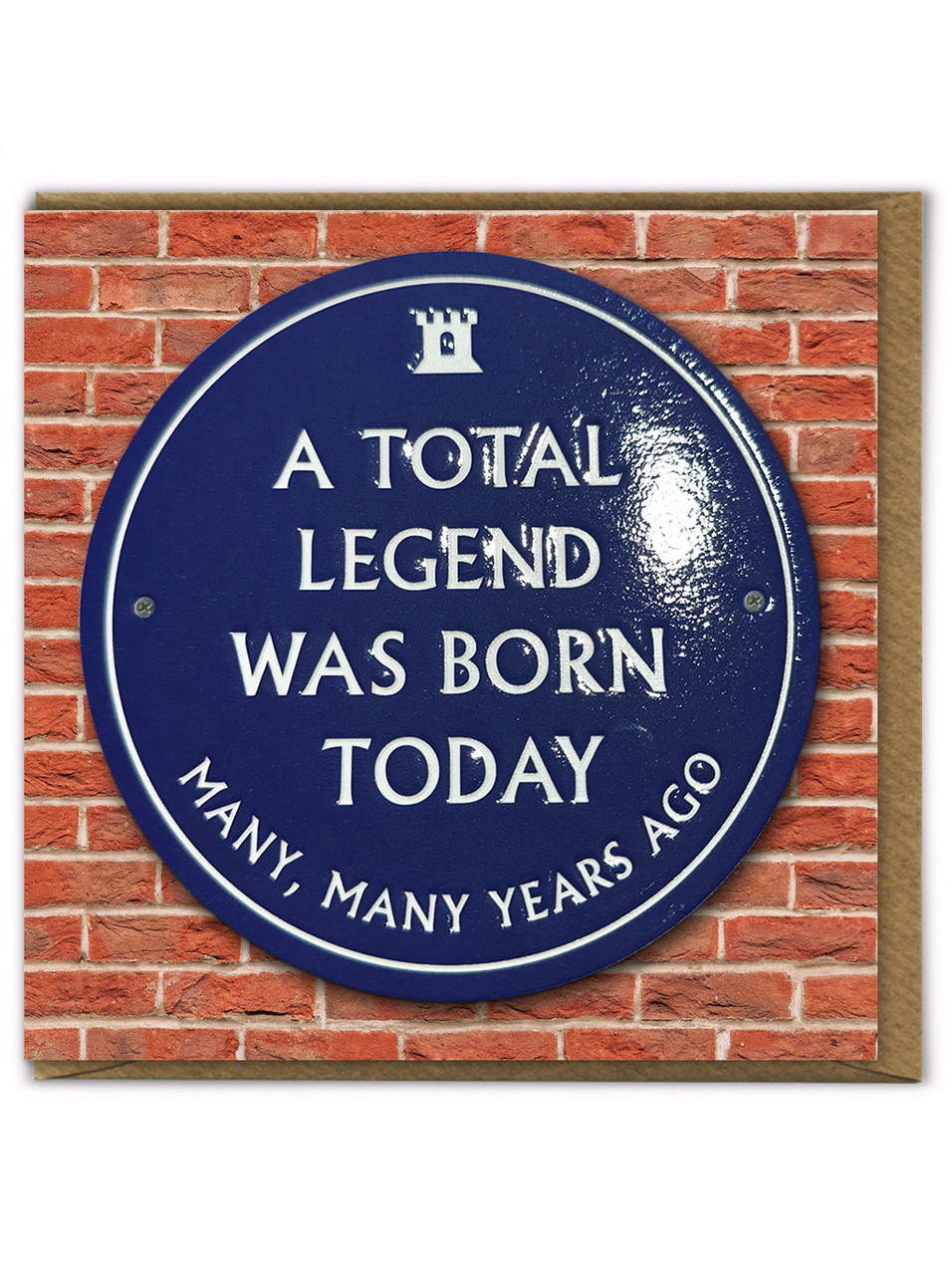 Funny (Embossed) Birthday Card - Total Legend By Brainbox Candy ...