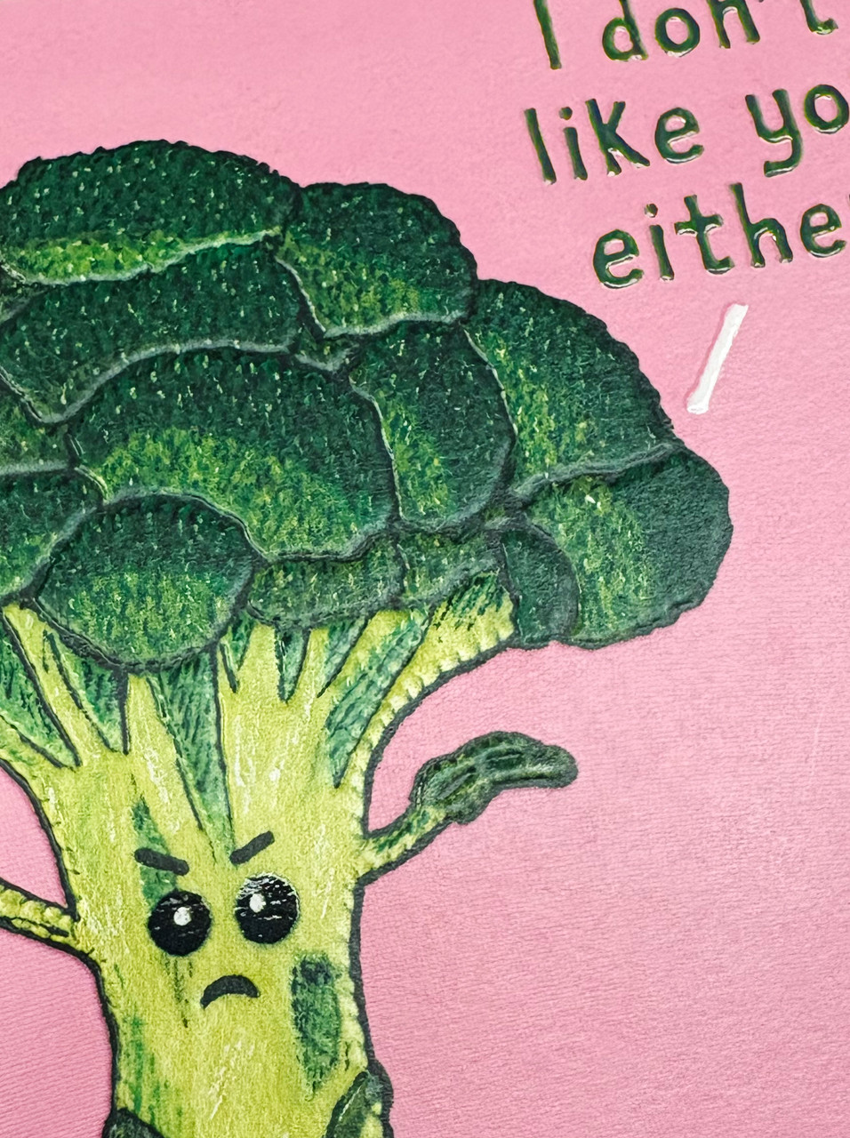 Funny Broccoli Birthday Card (Embossed) By Sew Your Soul ...