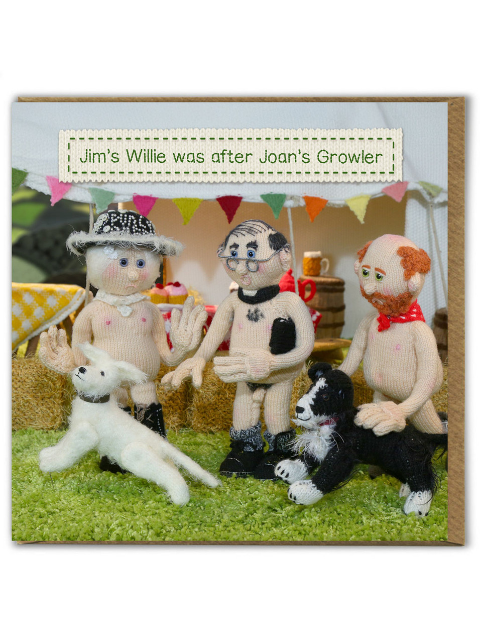 Rude Birthday Card Willie After Growler By Nudinits | Brainbox Candy