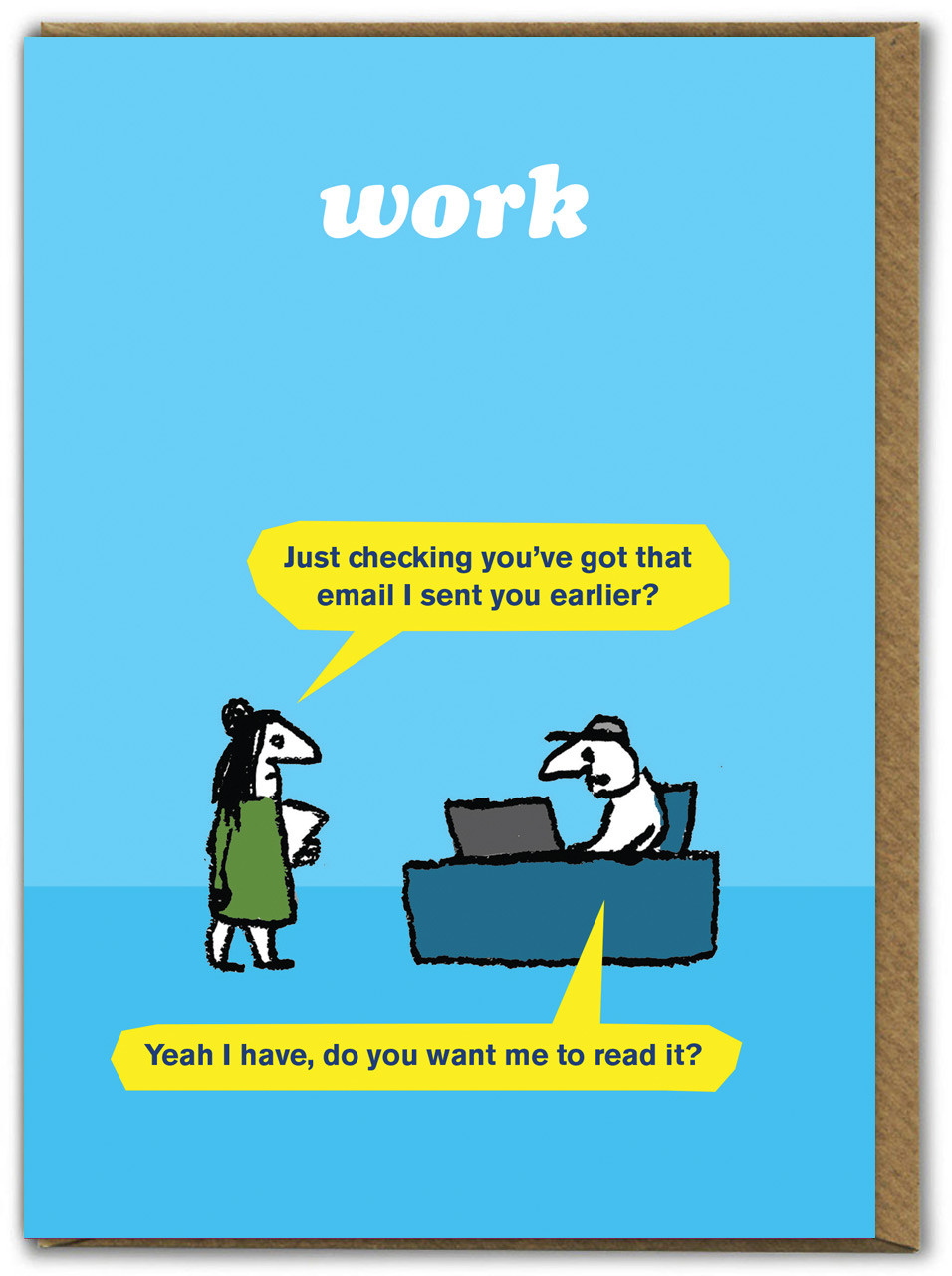 Funny Birthday Card Work Email By Modern Toss | brainboxcandy.com