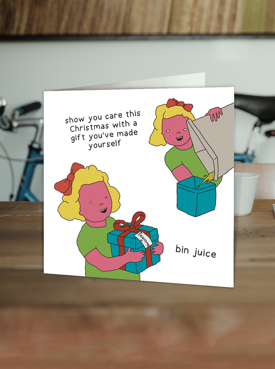 Bin Juice Christmas Card By Otherwhats | Brainbox Candy