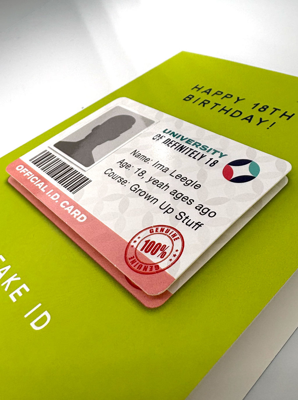 Funny RIP Fake Id 3D Birthday Card | Brainbox Candy