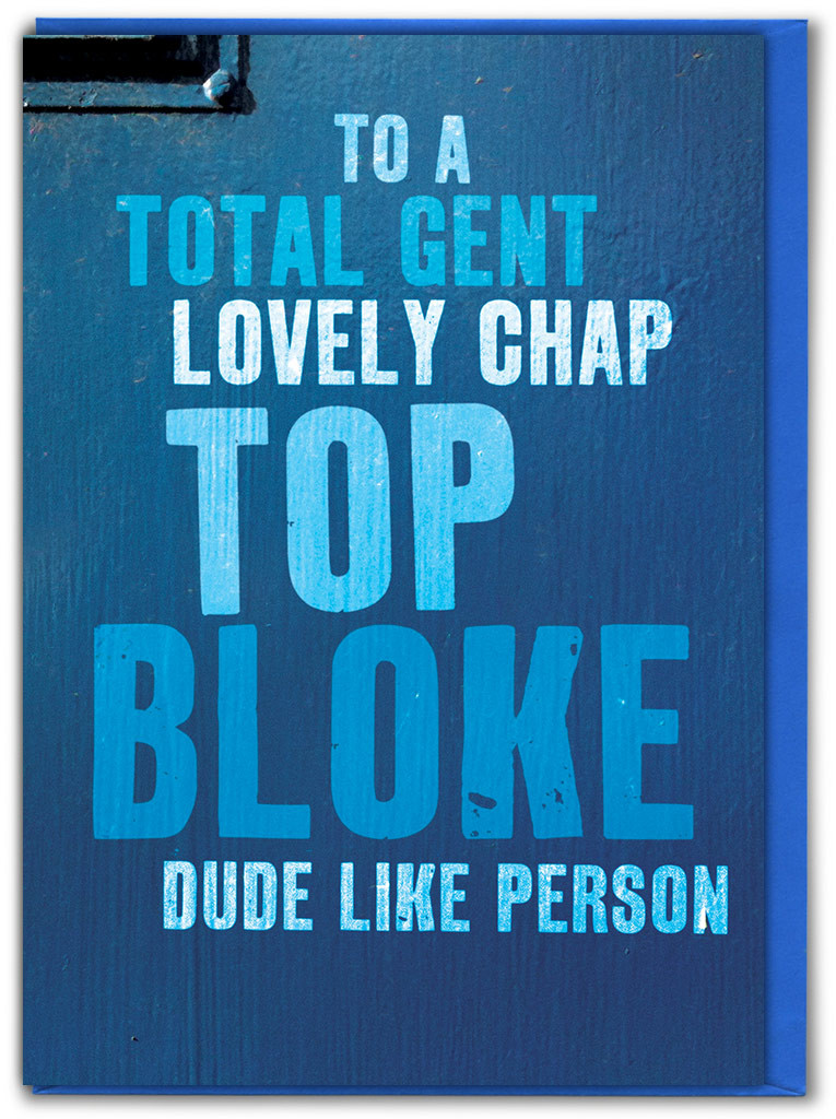 Funny Birthday Card Top Bloke Funny By Brainbox Candy | brainboxcandy.com