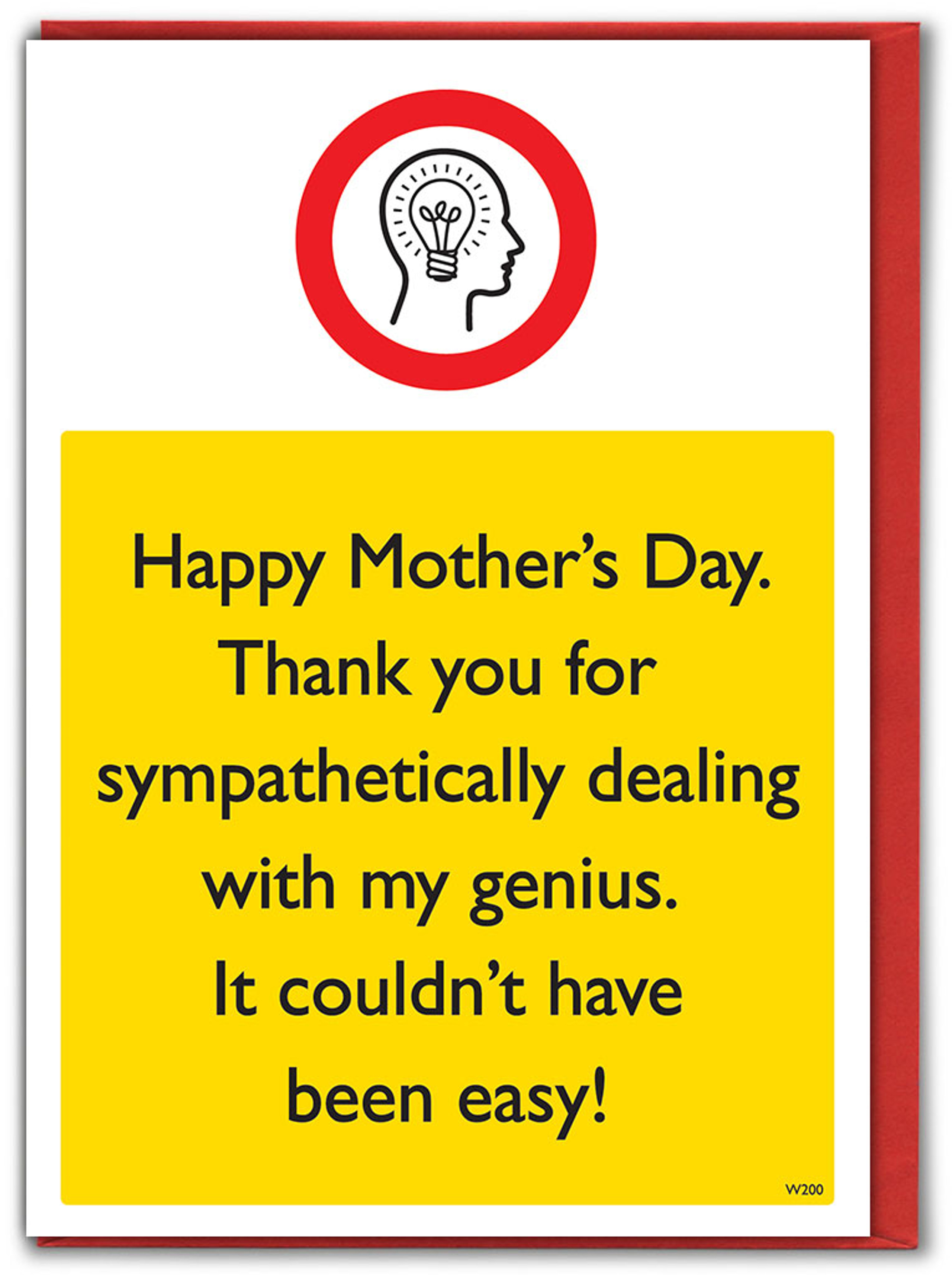 Funny Mothers Day Card Genius By Brainbox Candy