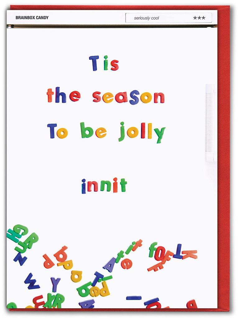 Funny Christmas Card - Tis The Season Innit By Brainbox Candy ...