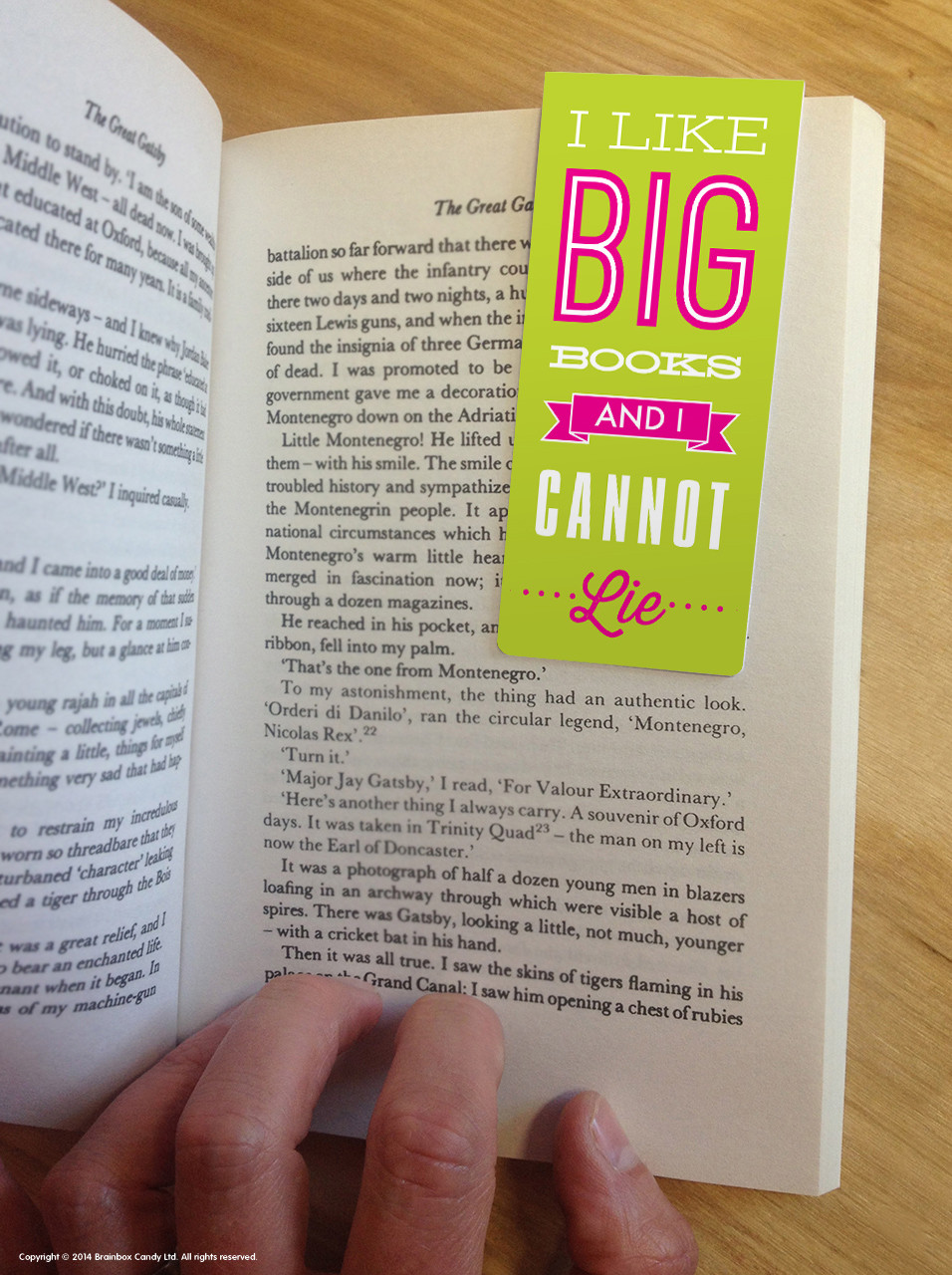 Funny Magnetic Bookmark Big Books By Brainbox Candy | brainboxcandy.com