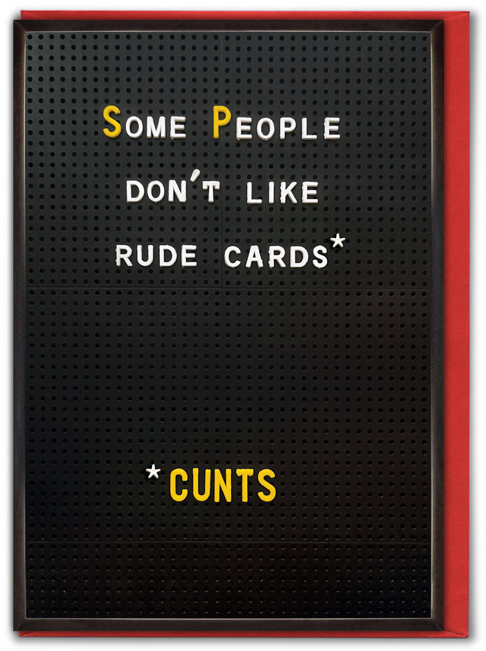 Rude Some People Don't Like Rude Cards Birthday Card | brainboxcandy.com