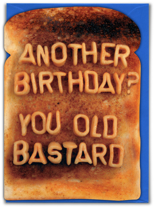 Funny Birthday Card Gold Foiled You Old Fart By Brainbox Candy