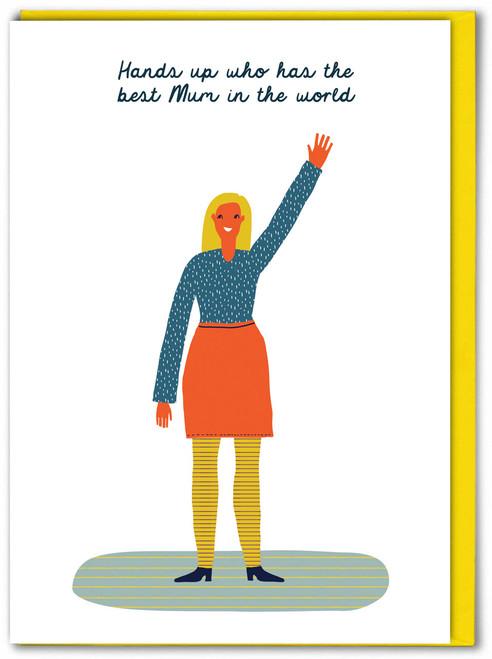 Funny Mothers Day Card Best Mum In The World Son By Brainbox Candy