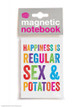 Funny & Rude Magnetic Notebooks, Sex and Potatoes | Brainbox Candy