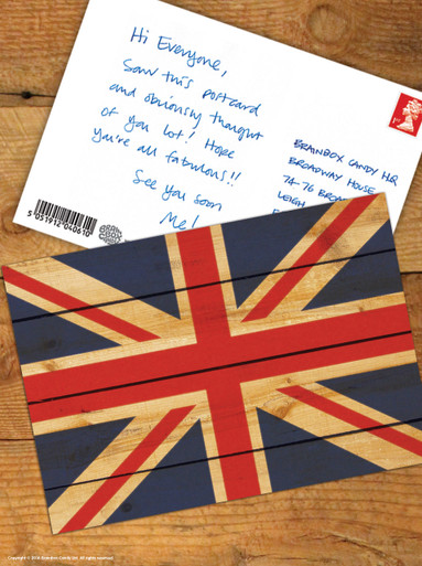 Union Jack Postcard By Brainbox Candy | brainboxcandy.com