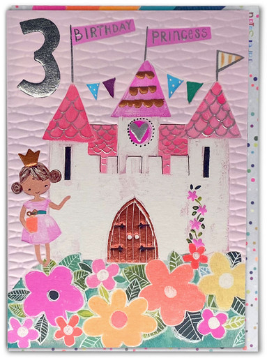 3rd Birthday Card - Age 3 Princess By Paper Salad | brainboxcandy.com