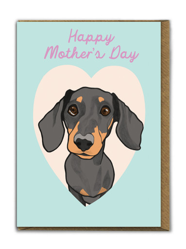 Dachshund Mother's Day Card By Fran Hooper | brainboxcandy.com