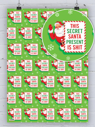 Wrapping paper from santa store
