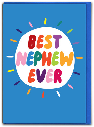 Funny Best Nephew Ever Birthday Card | Brainbox Candy