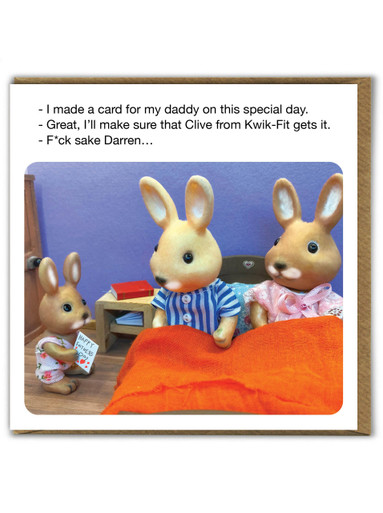 Rude Father's Day Card Clive Kwick-Fit By Forest_Fr1ends ...