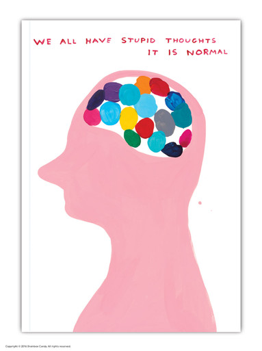 Funny A6 Notebook Stupid Thoughts By David Shrigley | Brainbox Candy