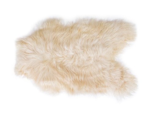 IVORY ANGORA WOOL HIDE II 2' x 3' - REVIVAL HOME