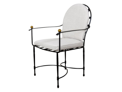AMALFI ROUND BACK ARM CHAIR - REVIVAL HOME