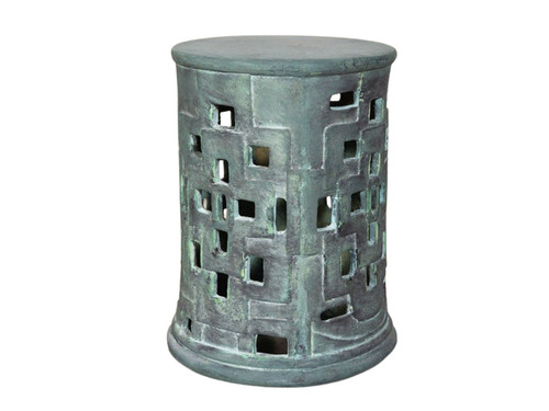 EDAN STOOL VERDIGRIS - REVIVAL HOME