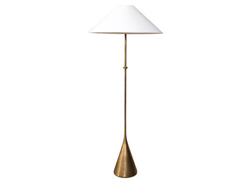 ZEALOUS GRAND FLOOR LAMP BRASS - REVIVAL HOME