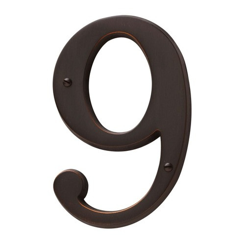 Baldwin Venetian Bronze House Number 5in 9