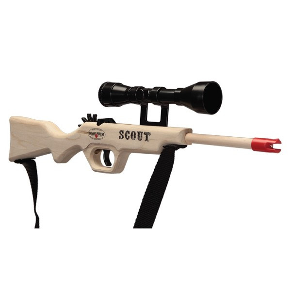 Magnum Enterprises "Scout Rifle" Rubber Band Gun w/ Scope & Sling