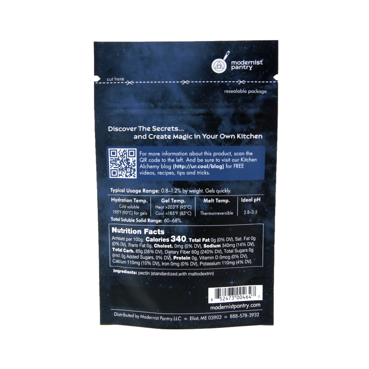 Rapid Set High Methoxyl (HM) Pectin - Modernist Pantry, LLC