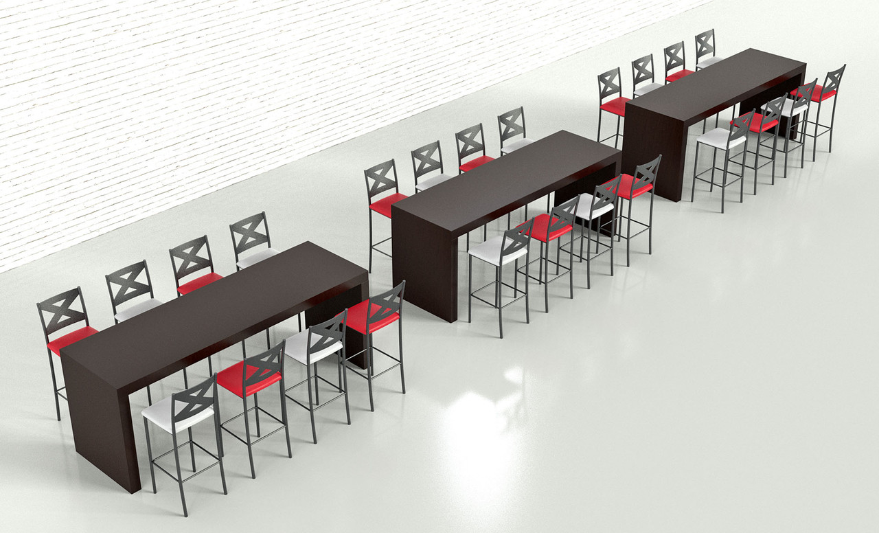 8' Communal Bar Table - Handcrafted - Available in Many Finishes ...