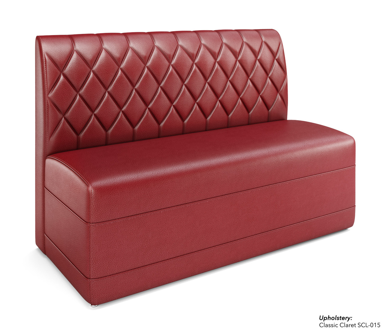 Traditional Restaurant Booth with Diamond Tufted Back Style - Fully ...