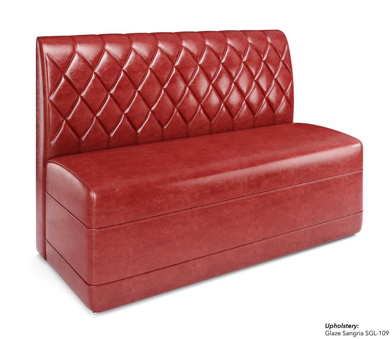 Traditional Restaurant Booth with Diamond Tufted Back Style - Fully ...