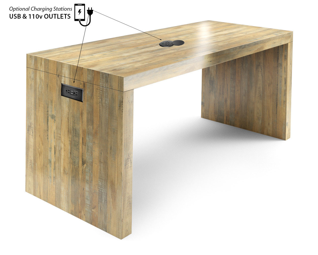 8' Communal Restaurant Table - Handcrafted - Available in Many Finishes ...