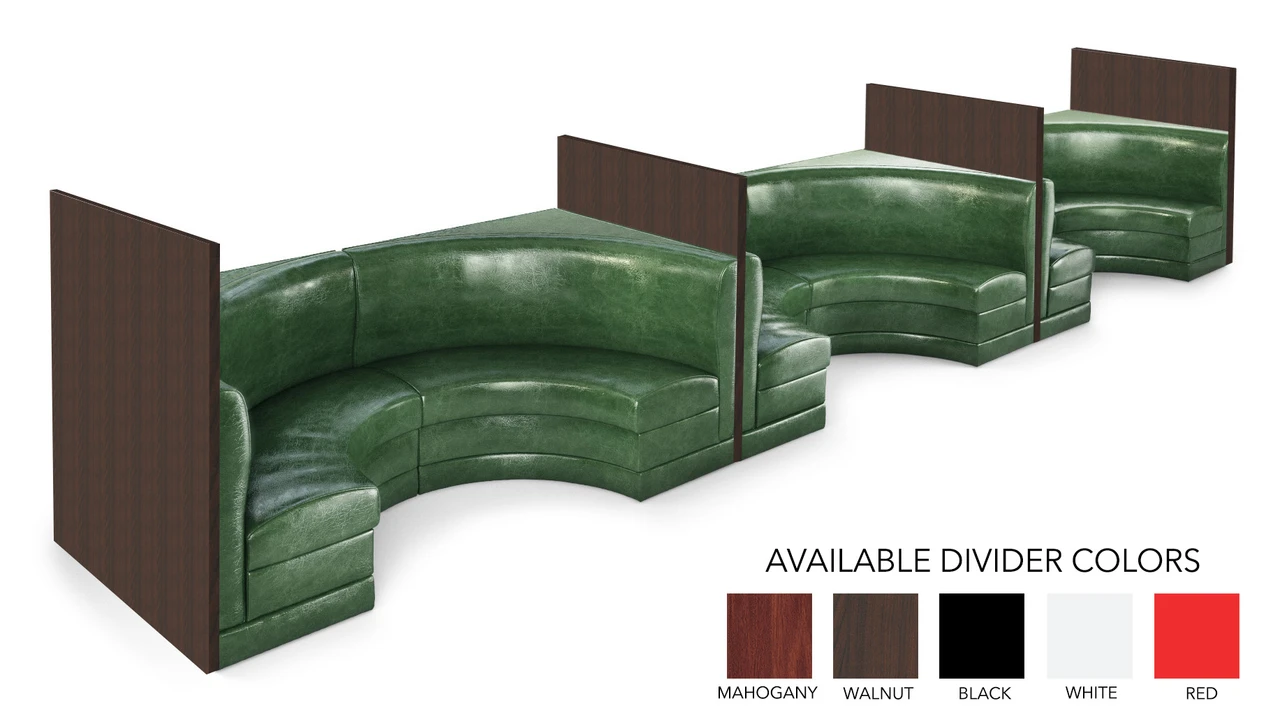 Half-a-Circle Booths Restaurant Seating - Fully Customizable - 100% ...