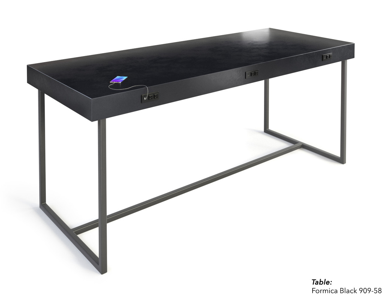 Conference / Communal Table with 3X Power and Charging Outlets - 85 ...